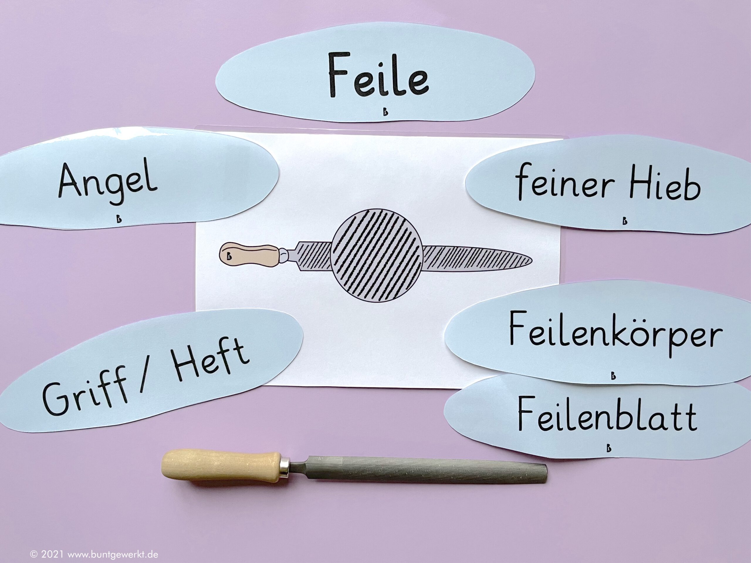 Die Feile - Buntgewerkt