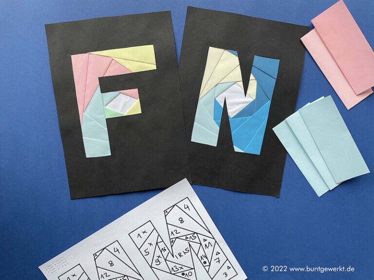 Iris Folding Buchstaben - Buntgewerkt - Für Fachlehrer Und Kreative